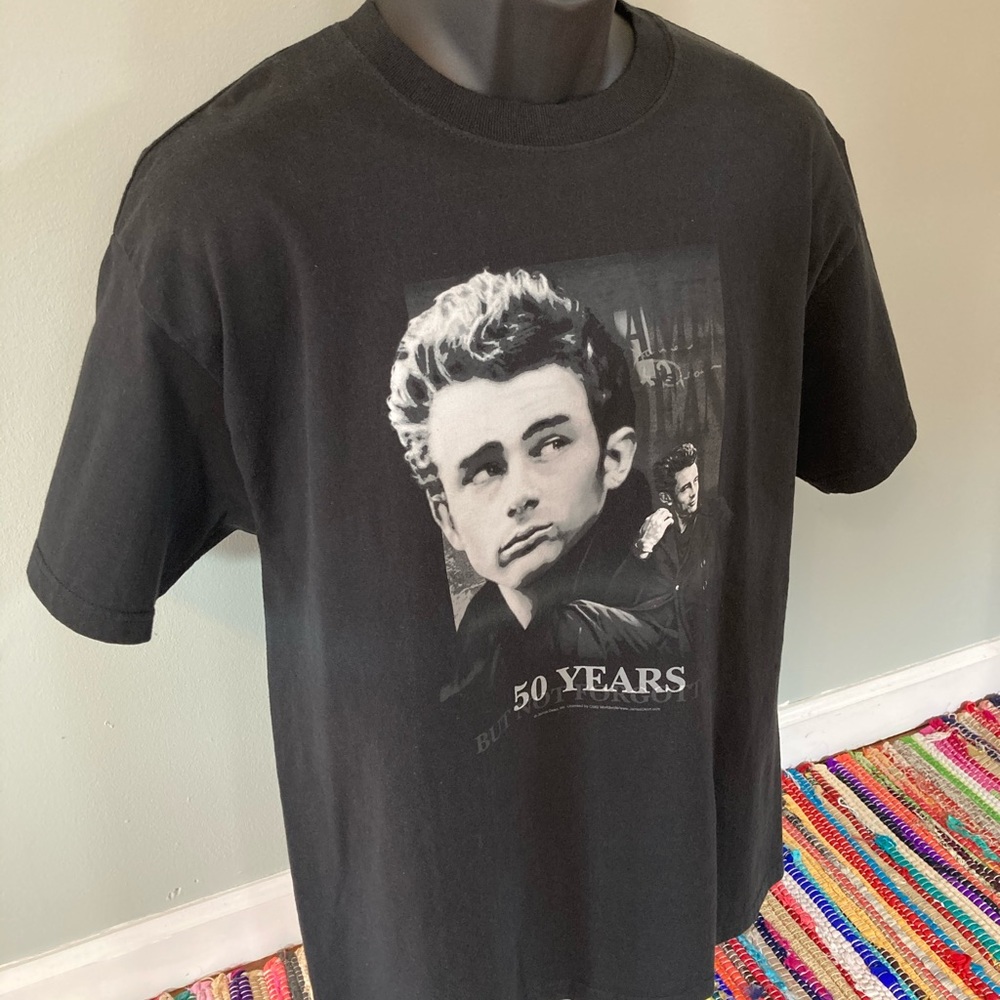 2005 James Dean 50th Anniversary Tee Shirt Black Large - Gem
